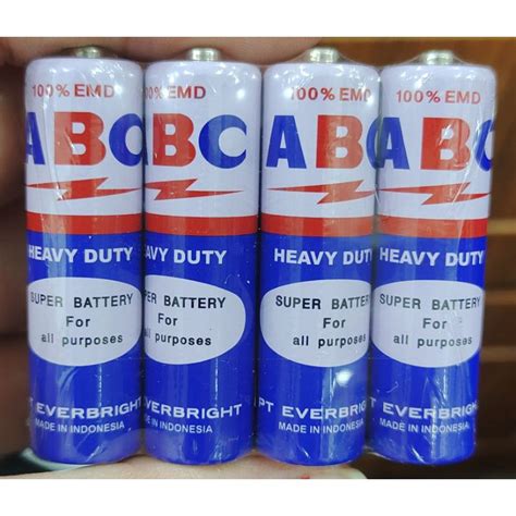 Jual Baterai Abc Aa Isi 4baterai Jam Shopee Indonesia