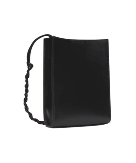 Small Tangle Shoulder Black Bag Small Tangle Black Leather Bag
