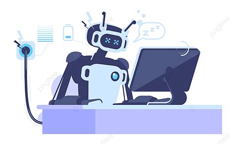 직장 세미 평면 Rgb 컬러 벡터 일러스트 레이 션에서 인공 지능 배터리 삽화 자동 Png 일러스트 및 벡터 에 대한 무료 다운로드 Pngtree