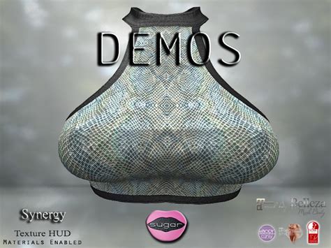 Second Life Marketplace Sugar Synergy Top Python Hud Demo