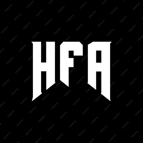 Premium Vector Hfa Letter Logo Design For Technology Company Hfa Logo