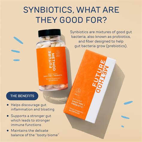 Future Method Butt And Gut Daily Prebiotic Probiótico 60 Cápsulas