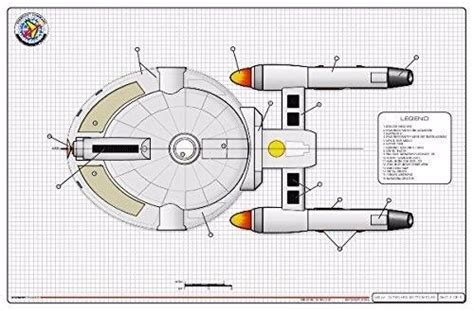 Star Trek Blueprints Archer Class Uss Longbow Ncc 1887 Schematics Plans 1901638877