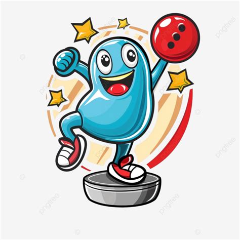 作為保齡球運動員的獎牌吉祥物 卡通片 吉祥物 特点png去背圖片素材免費下載，免摳圖設計圖案下載 Pngtree