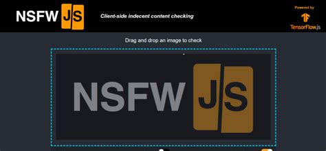 nsfw js javascript image moderation library