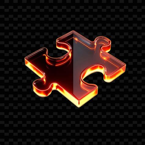 Premium Psd Puzzle Piece 3d Icon With Interlocking Edges Made With