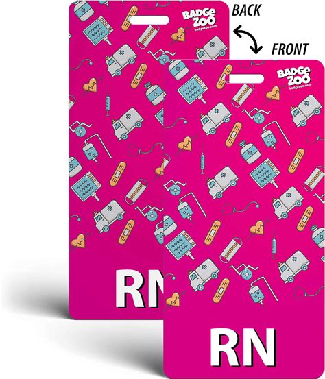 Clear Rn Badge Buddy Vertical Role Identifier For