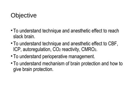 Lecture 1 Basic Concept On Neuroanesthesia 2 Ppt