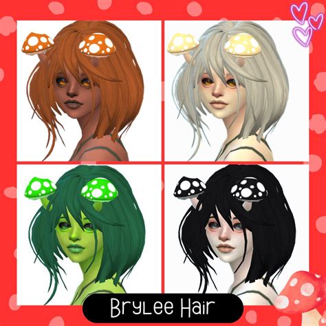 Chevelure Brylee Coiffures Sims 4 Par Jaybirdthenerd