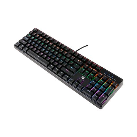 Teclado Gamer Usb Gk320 Hp Mecanico RetroiluminadoespaÑol Negro