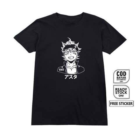 Kaos Asta Asuta アスタ Black Clover Anime Manga Baju Jepang Liebe Yami