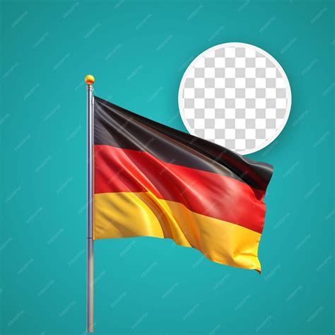 Premium Psd Wavy Flag Of Germany