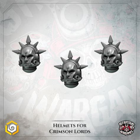 Crimson Lords Hq Heads Astrategas Wargames