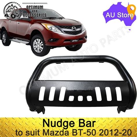 To Suit Mazda Bt 50 Bt50 2012 2020 With Black Nudge Bar 3 Steel Grille