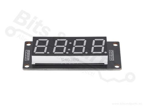 Cijferdisplay 4 Digits 7 Segments Tm1637 Clock Blauw 50x19mm Bits