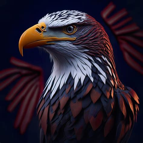 Premium Photo Bald Eagle American Independence Day A Majestic