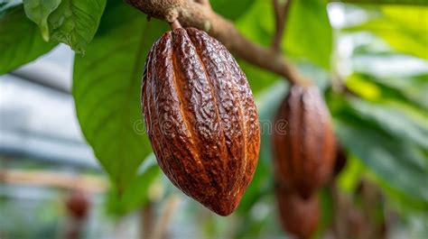 The Cultivation Process Of Chocolate Beans Is Showcased In A Macro