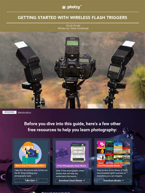 Getting Started With Wireless Flash Triggers Pdf Flash Photography