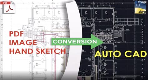 Pdf Or Jpeg Drawing To Autocad File Dwg Dxf And Dwf By Ahmedkifan96