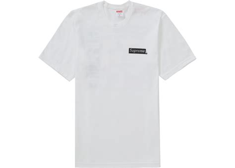 Supreme Static Tee White Mens Fw23 Us