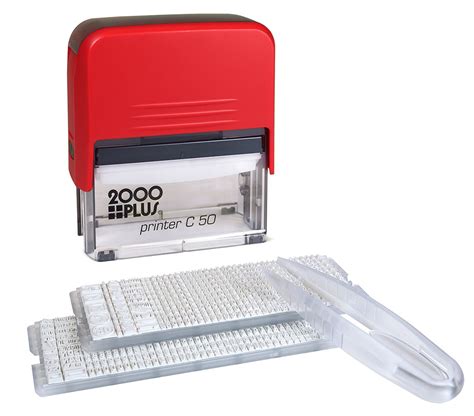 2000 Plus Custom Heavy Duty Printer Stamp Kit Up To 8 Lines Letters