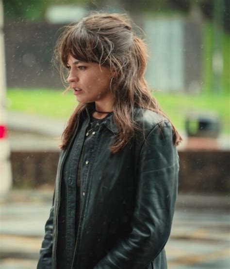 Maeve Wiley Sex Education Leather Jacket