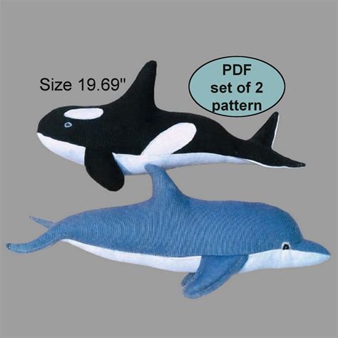 Orca Whale And Dolphin Pattern Pdf Sewing Pattern And Tutorial Inspire