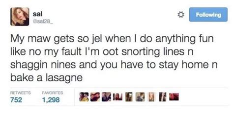 Snorting Lines N Shaggin Nines R Scottishpeopletwitter