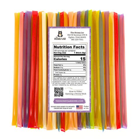 The Honey Jar Variety Pack Honey Sticks Pure Honey