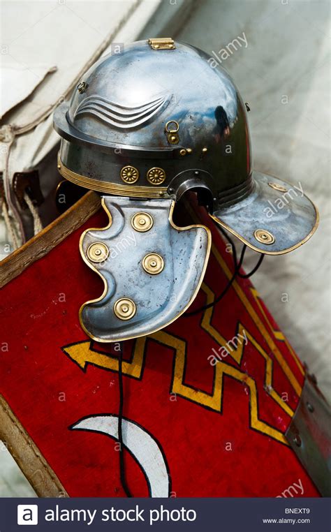 Roman Soldiers Helmet Cassis And Shield Scutum Ata Historical