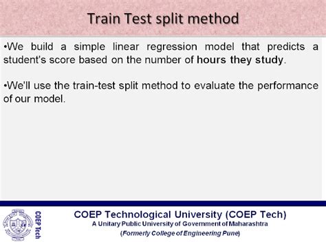 Train Test Spilt Using Sklearn
