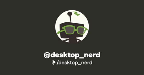 Desktop Nerd Instagram Linktree