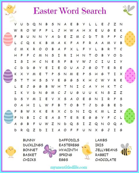 Easter Word Search Printable Easter Worksheets Printable Easter