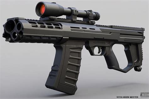 Premium Photo Tactical Shotgun With Breacher Muzzle Device And Rail