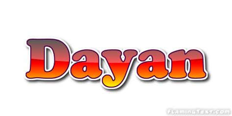 Dayan Logo | Free Name Design Tool from Flaming Text