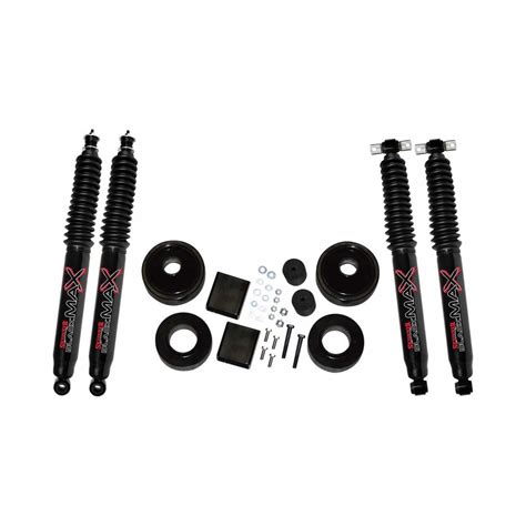 Skyjacker 2 Spacers Lift Kit Black Max Shocks For 2007 2018 Jeep