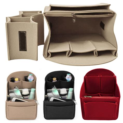 Backpack Organizer Insert Multi Pocket Felt Storage Bag Travel Cosmetic