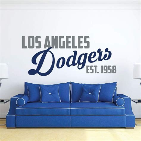 Dodgers Fans Only Wall Decal Custom Vinyl Decor