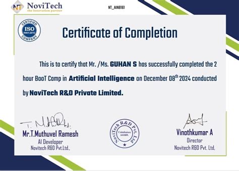 Artificialintelligence Novitech Continuouslearning Skilldevelopment Guhan S