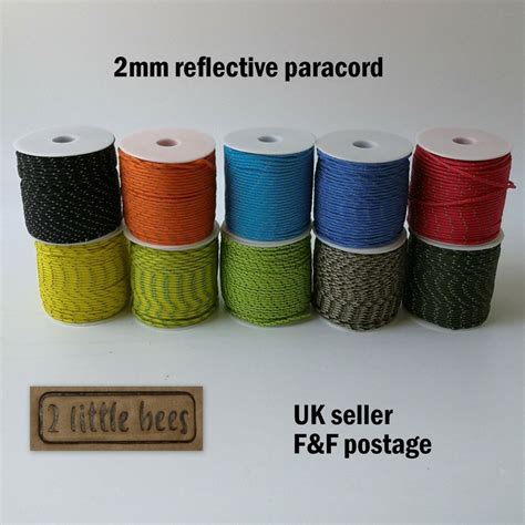 2mm Paracord Reflective Micro Cord Strong Glow Line Lanyard Camping