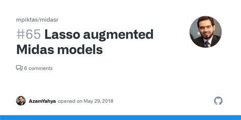 Lasso Augmented Midas Models · Issue 65 · Mpiktasmidasr · Github