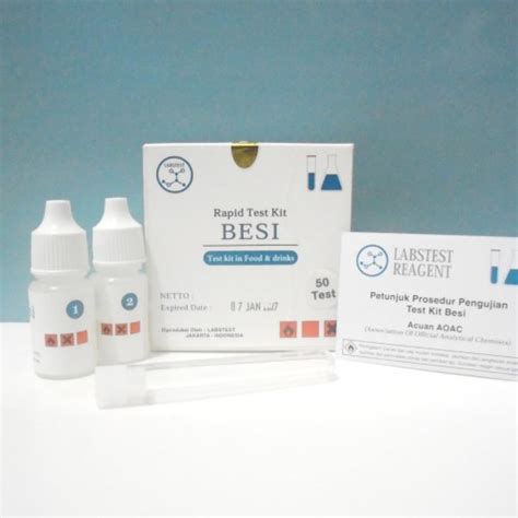 Jual Test Kit Besi Fe Reagent Uji Cepat Besi Fe Test Kit Labs
