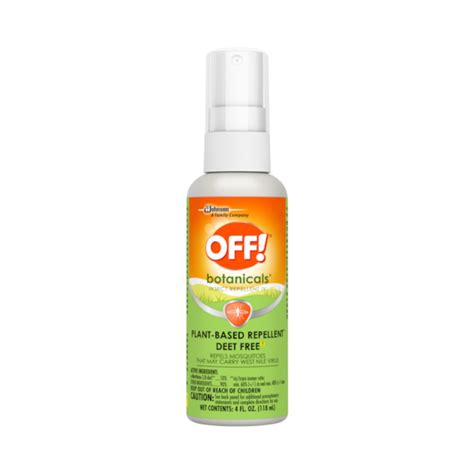 Off Botanicals Insect Repellent Plant Based Bug Spray And Mosquito Repe