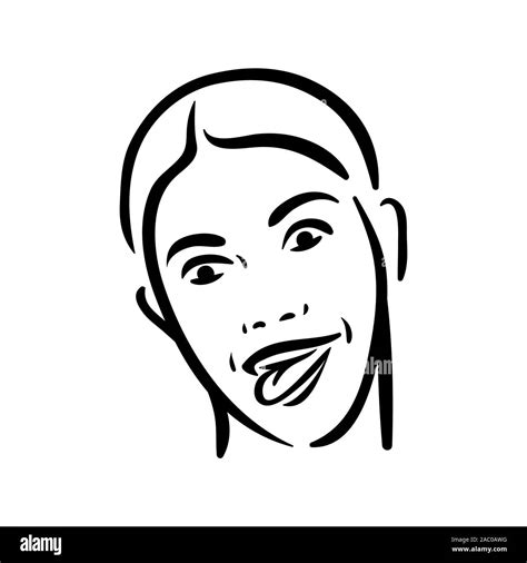 Girl Silly Face Clip Art
