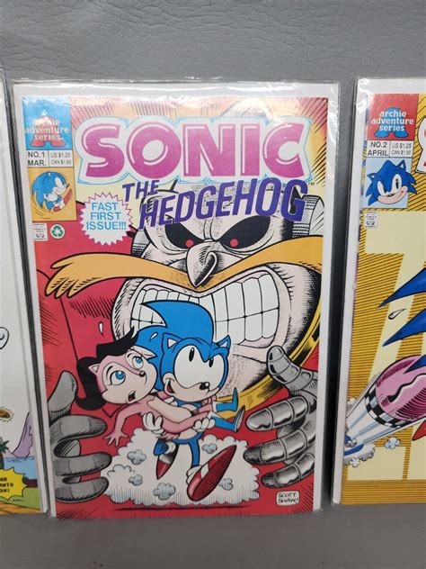 Sonic The Hedgehog Mini Series 0 1 2 Sega Archie Comics 4767141713