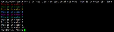 Linux下tput更改终端设置 Transcendent