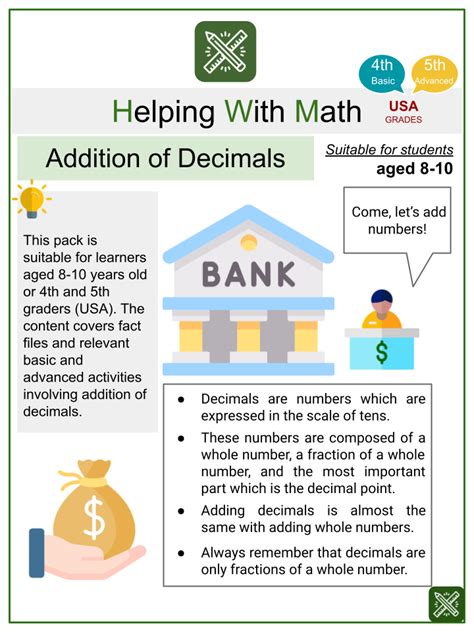 Decimals Money And Measurement Number And Place Value By