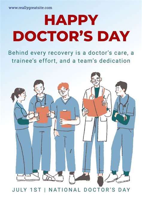 Free Customizable Doctors Day Poster Templates Canva