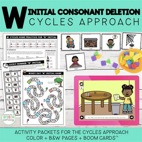W Initial Consonant Deletion For Cycles Approach Adventures In Speech