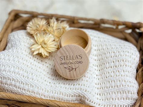 Personalized Umbilical Cord Box Mini Cassette With Name Etsy